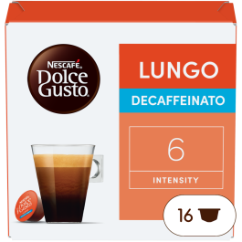 Lungo Decaffeinato kahvi 16 kapselia - NESCAFÉ® Dolce Gusto®